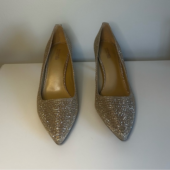 MICHAEL Michael Kors | Shoes | Michael Kors Gold Sparkle Pump | Poshmark